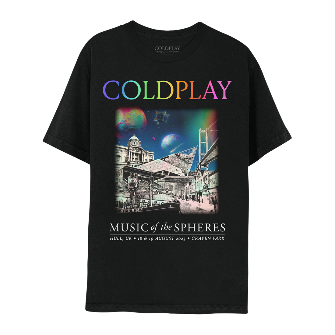 HULL MUSIC OF THE SPHERES LIMITED EDITION TOUR TEE – Coldplay UK
