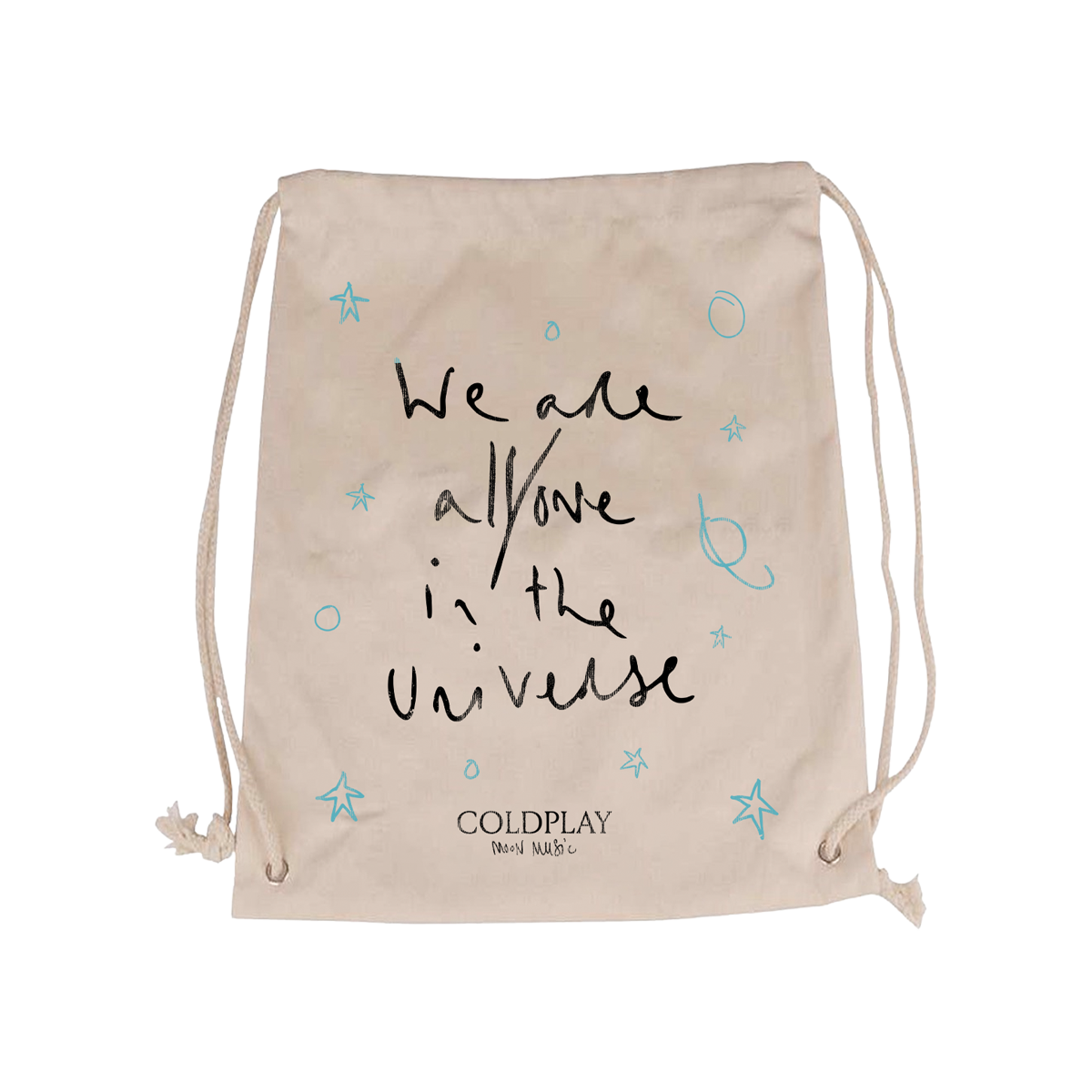WE ARE ALL/ONE IN THE UNIVERSE HEMP BAG – Coldplay UK